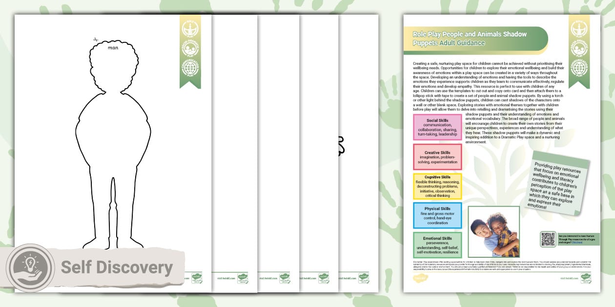Role Play People and Animals Shadow Puppets (teacher made)