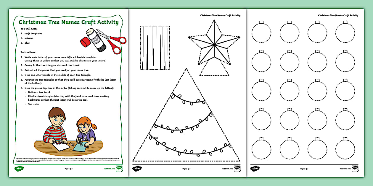 Christmas Tree Name | Names For a Christmas Tree | Twinkl
