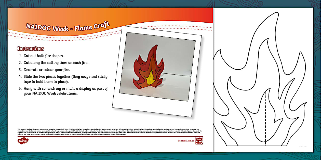NAIDOC Week Craft Resource - Flame Craft | Twinkl - Twinkl