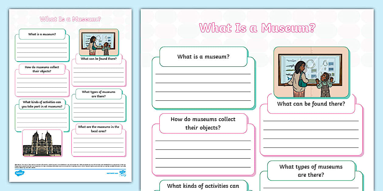 What Is a Museum? Fact File Template (Teacher-Made) - Twinkl
