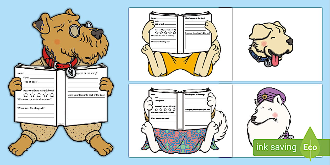 Dog Book Review Templates – Reading - KS1 Resource