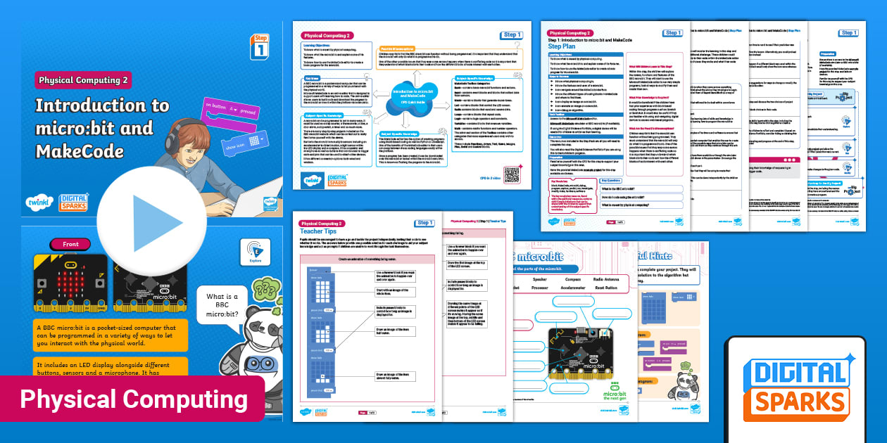 Digital Sparks: Physical Computing 2 Step Pack - Twinkl