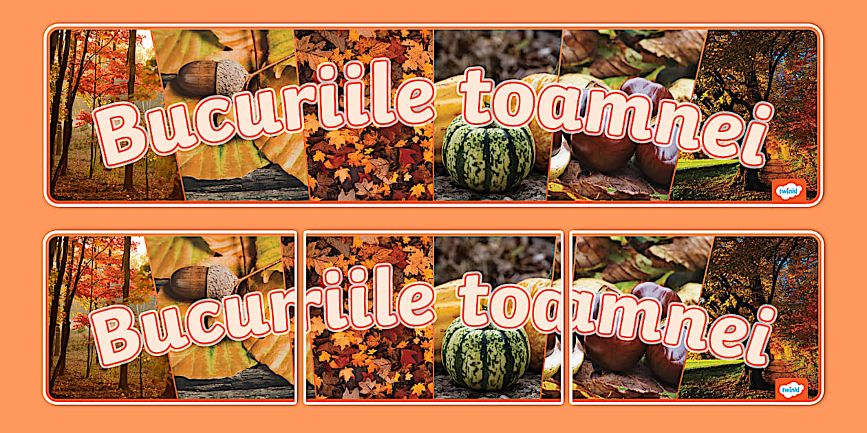 Banner Toamna - Resurse didactice pentru anotimpul toamna