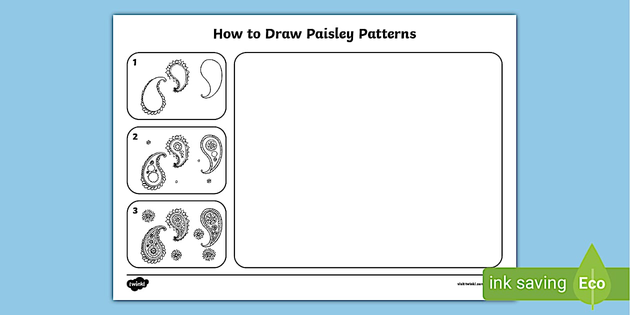 How to Draw Paisley Patterns | Twinkl KS1 | Art and Drawing