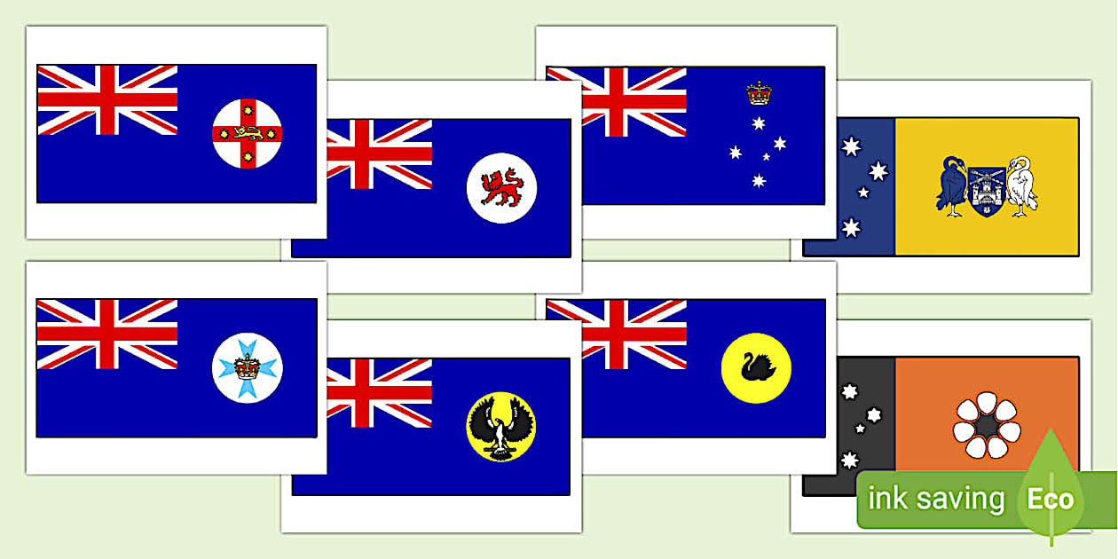 Australian States Flag Pack - Australian Day Resource
