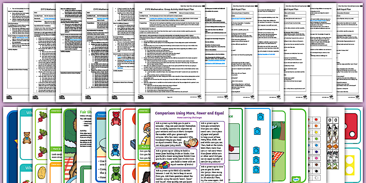 EYFS: Using More, Fewer and Equal Planning and Resources