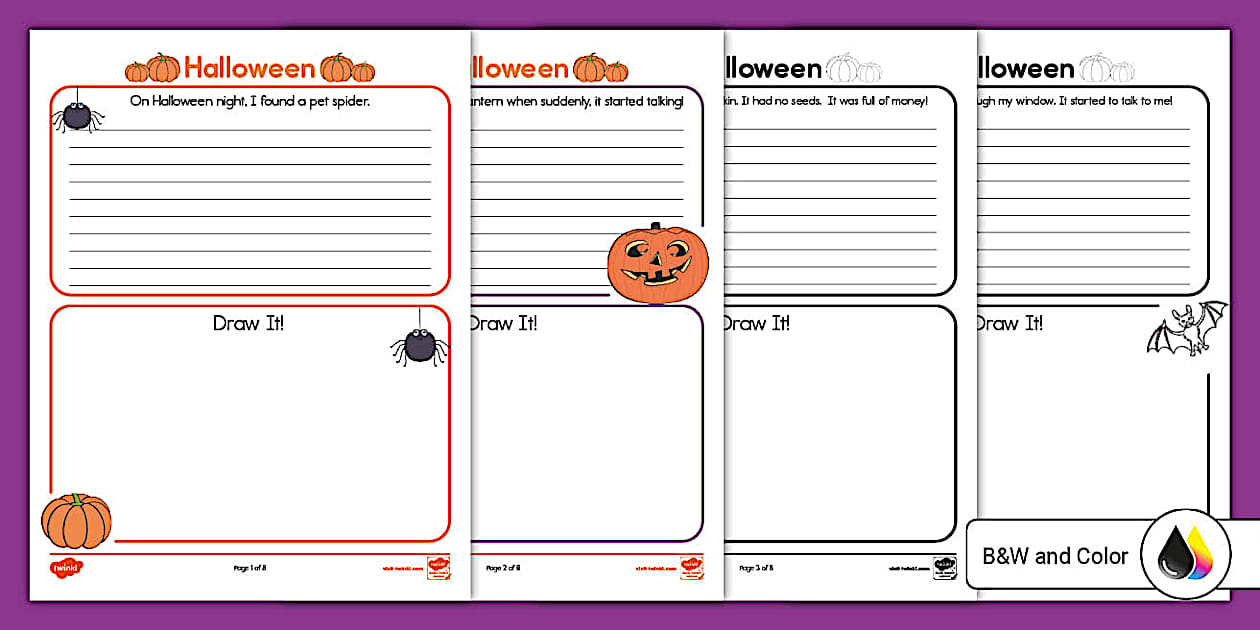 Printable Halloween Writing Prompts for Kids | Twinkl USA