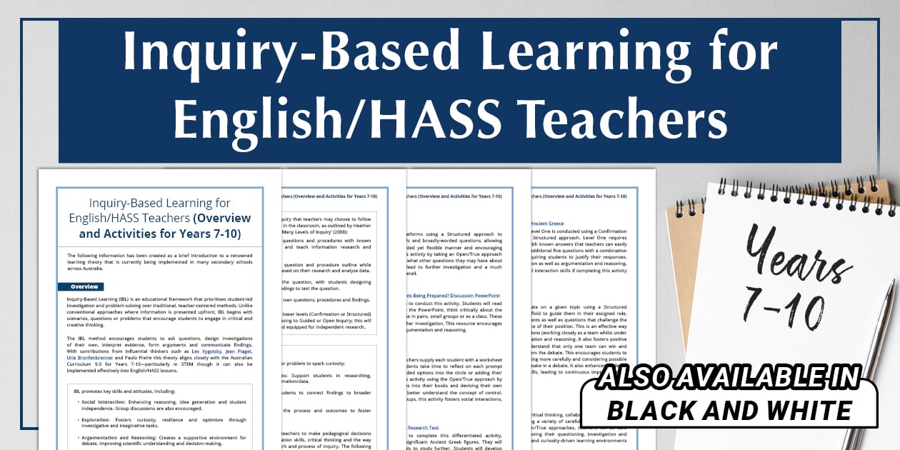 Inquiry-Based Learning for English/HASS Teachers - Twinkl