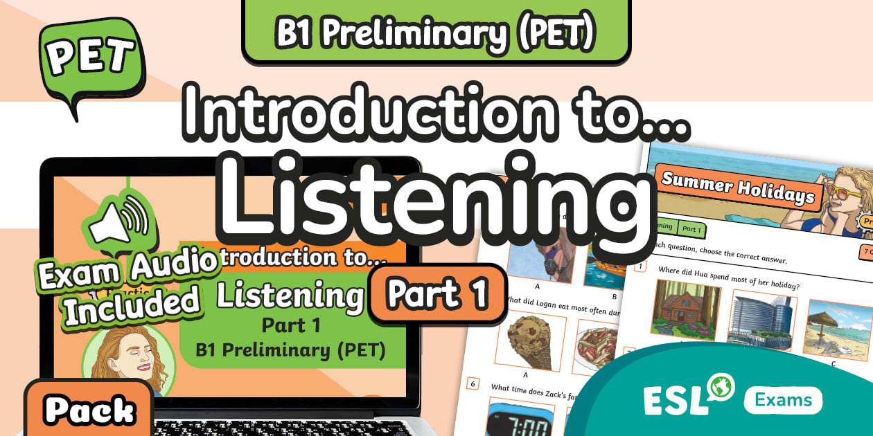 B1 Preliminary (PET) - Introduction to Listening Part 1