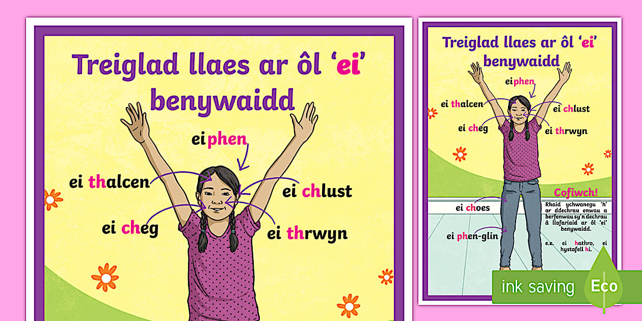 Treiglad Llaes ar ôl 'ei' Benywaidd (teacher made) - Twinkl