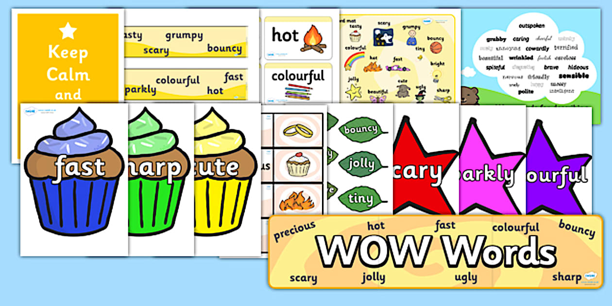 Wow Words Resource Pack - Wow Word Mat & More - English
