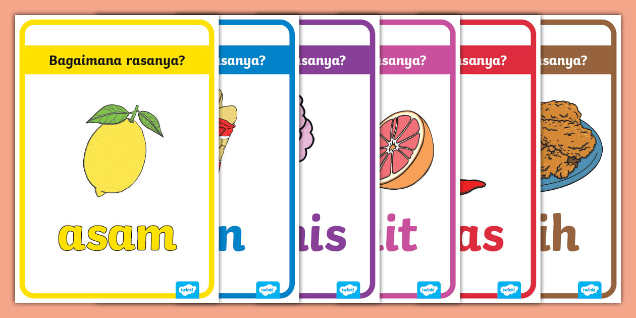 How Does it Taste? Indonesian Adjectives Posters - Twinkl