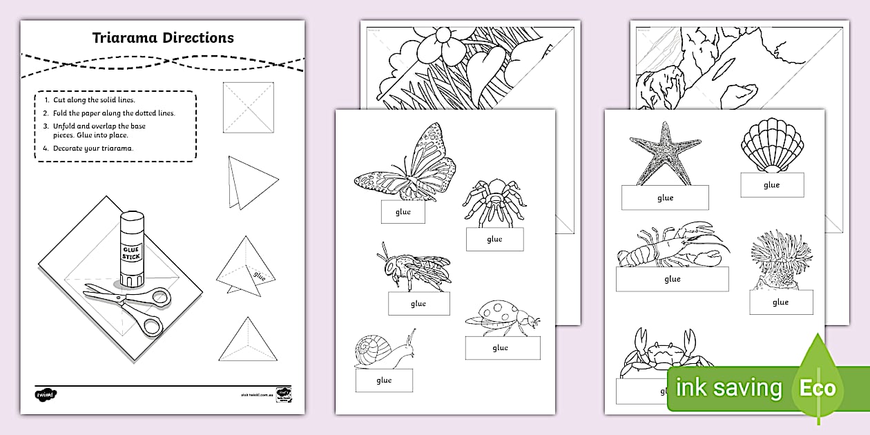 Minibeasts Triaramas (teacher made) - Twinkl