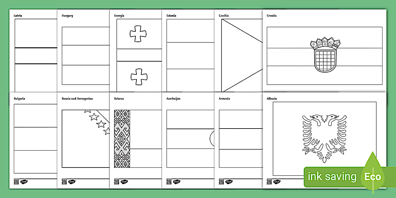 United Nations Coloring: Flags of Eastern European Countries | Grades 2 ...