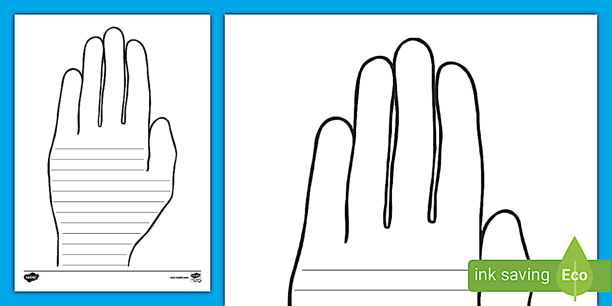 Hand Writing Template (Teacher-Made) - Twinkl