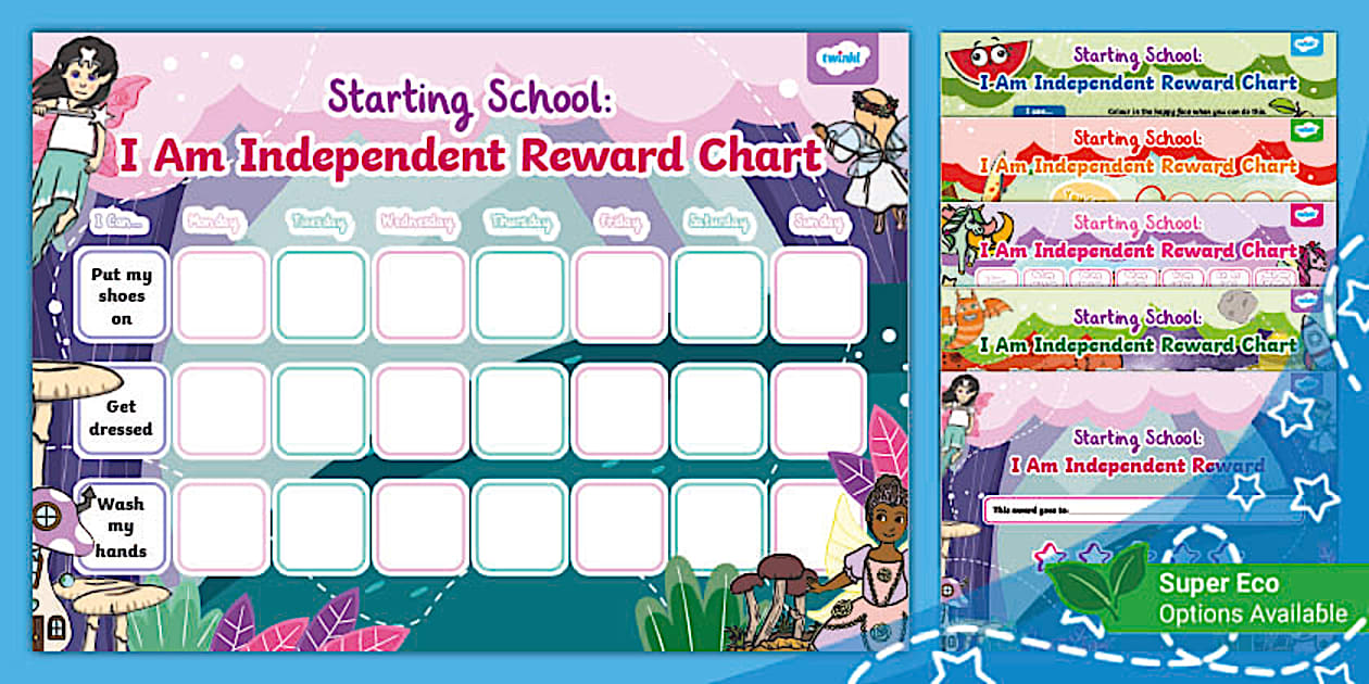 Starting School: Independence Reward Chart (teacher made)
