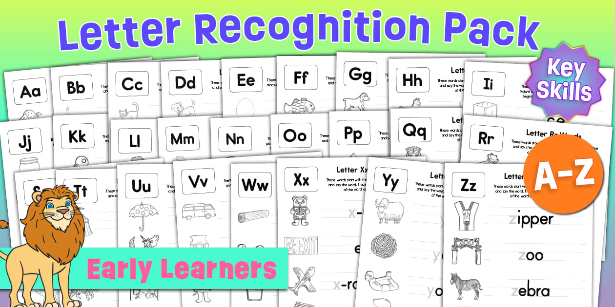 Letter Recognition Pack for PreK-K (teacher made) - Twinkl