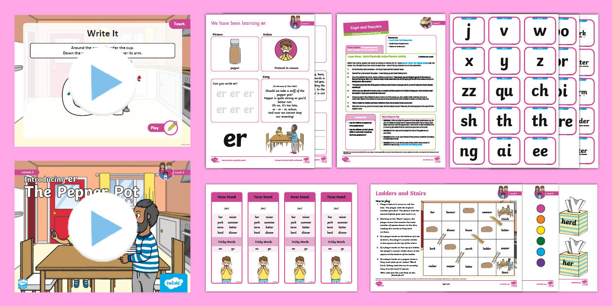 'er' Phonics Lesson Pack - Level 3 Week 10 Lesson 3 - Twinkl