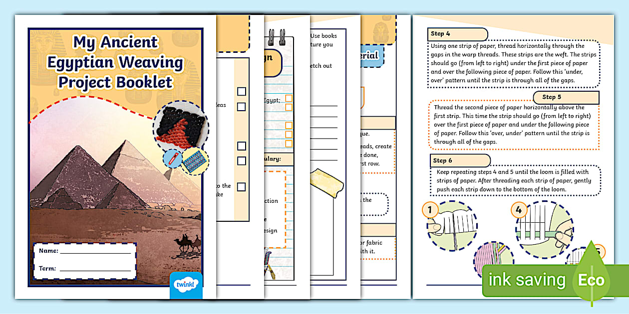 Editable My Weaving Project Booklet (teacher made) - Twinkl