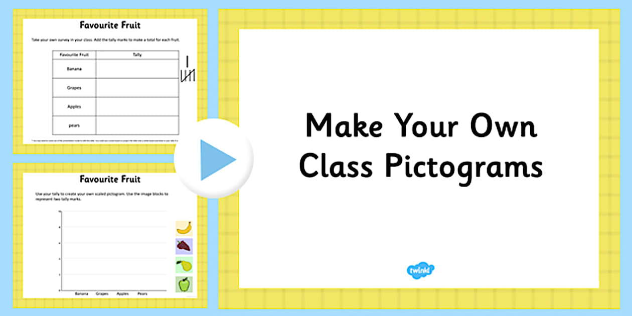 Create Your Own Pictograms Editable Presentation - Twinkl