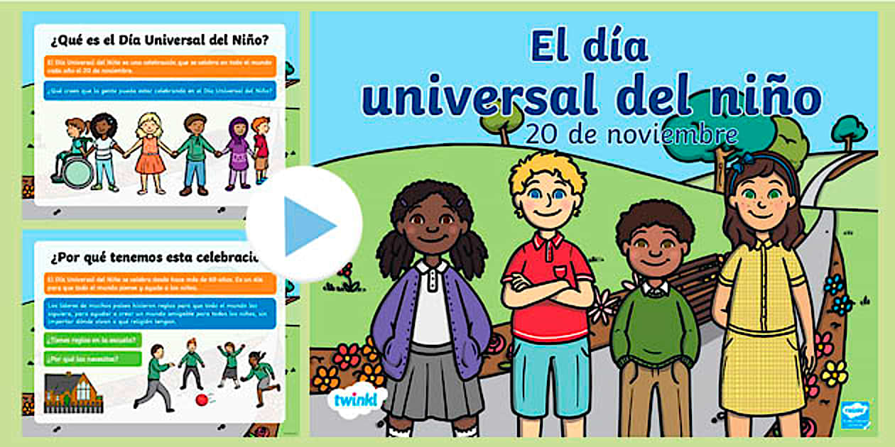 PowerPoint: El día universal del niño - Twinkl