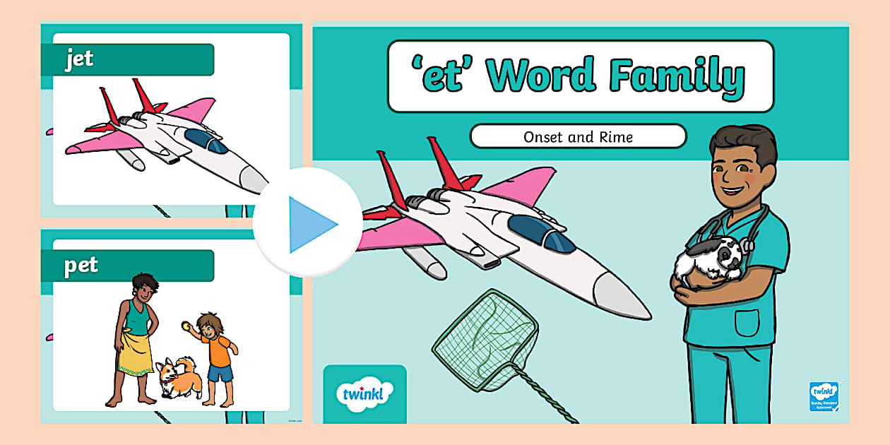 ‘et’ Onset and Rime PowerPoint (teacher made) - Twinkl