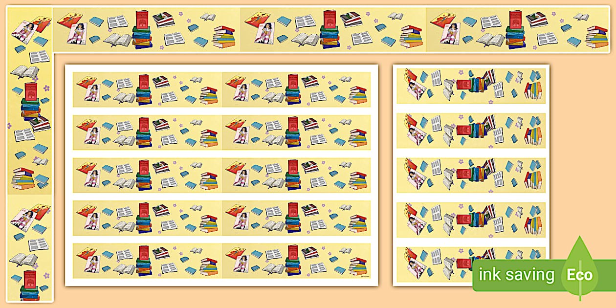 Book Display Borders (teacher made) - Twinkl