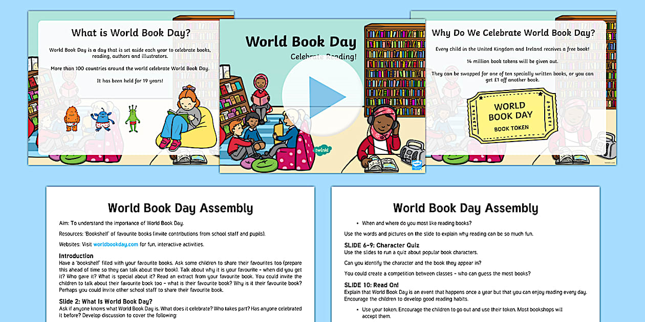 World Book Day Assembly Pack - assembly, assembly powerpoint, assembly ...