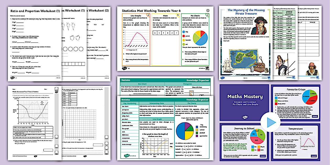 👉 11+ Data Handling and Statistics Pack (teacher made)