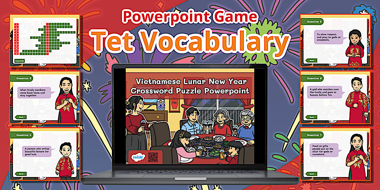 Vietnamese Lunar New Year Crossword Puzzle Powerpoint