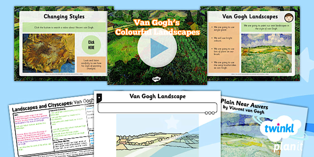 Art and Design: Landscapes and Cityscapes: Van Gogh Landscapes: KS1 Lesson
