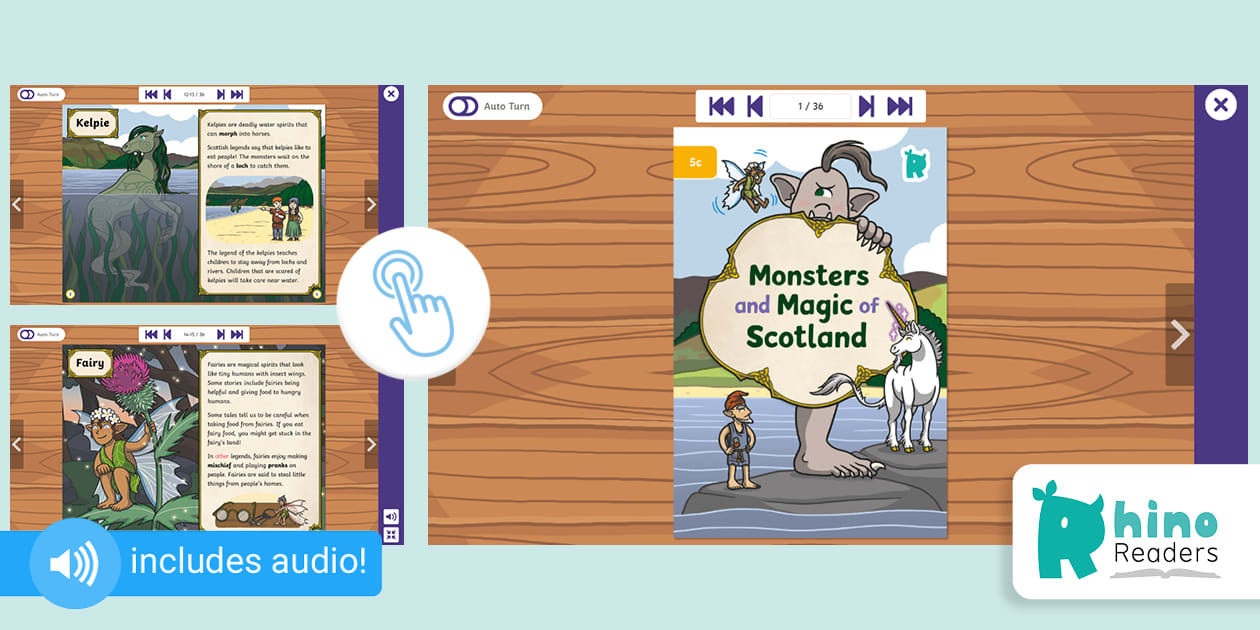 Level 5c Reading Scheme Book: Monsters and Magic of Scotland