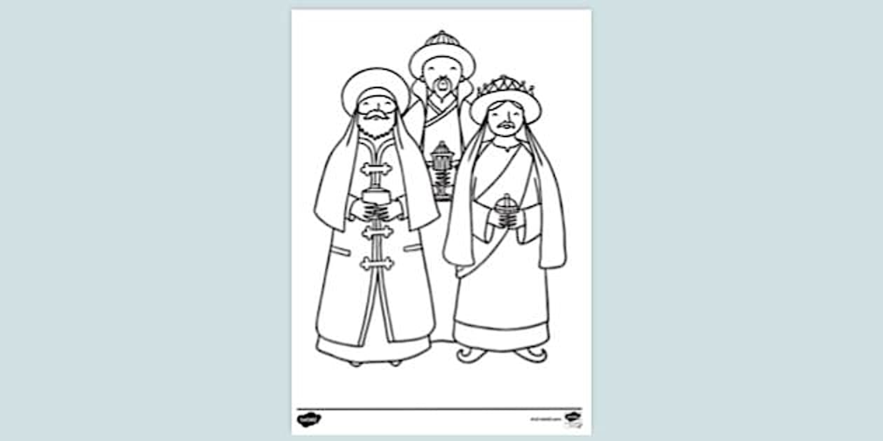 Wise Men Colouring | Colouring Sheets (teacher made)