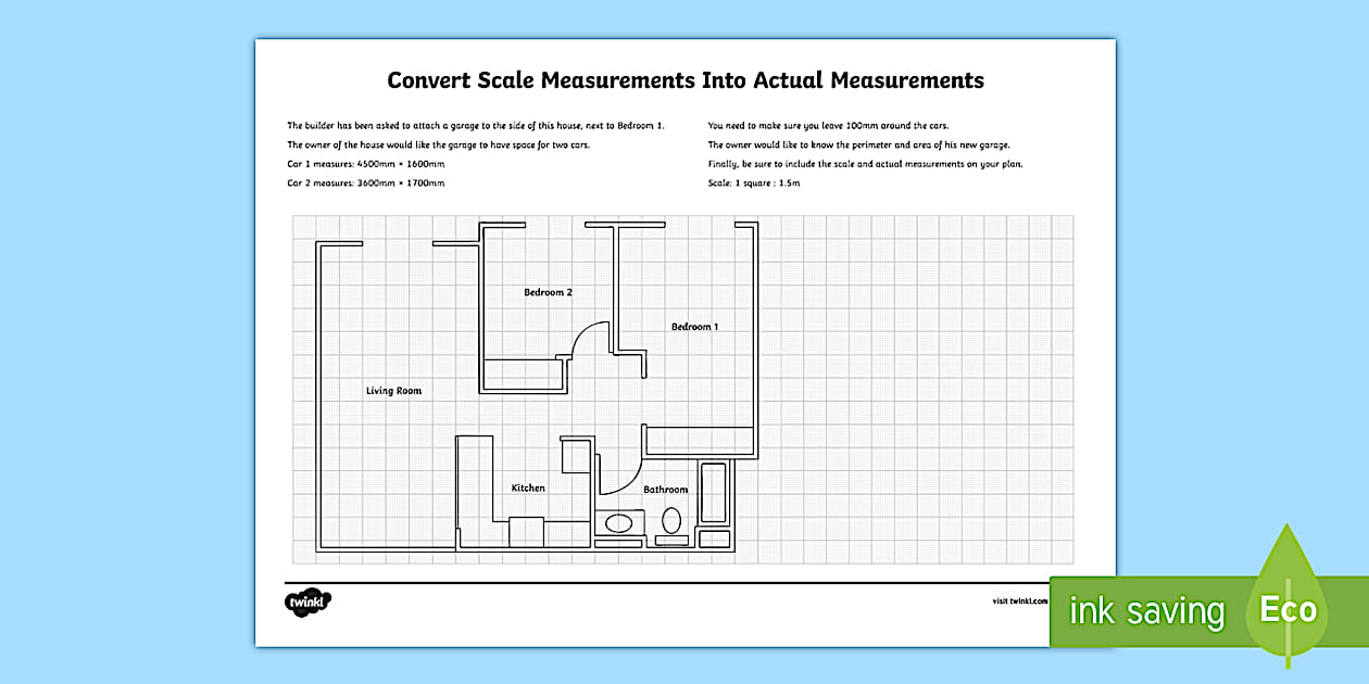Scale Measurements Worksheets | KS3 Maths | Beyond - Twinkl