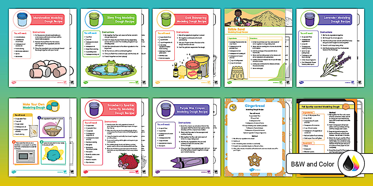 Modeling Dough Recipe Resource Pack - Twinkl