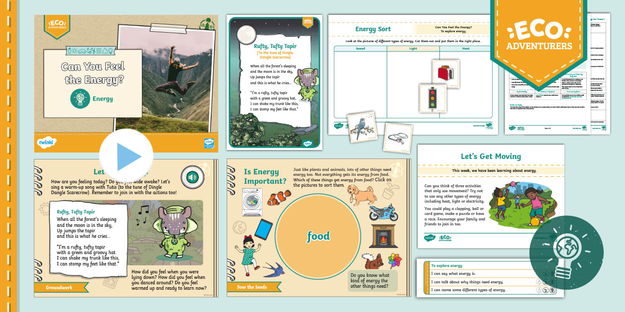 Year 1 Energy: Lesson 1 - Can You Feel the Energy? - Twinkl