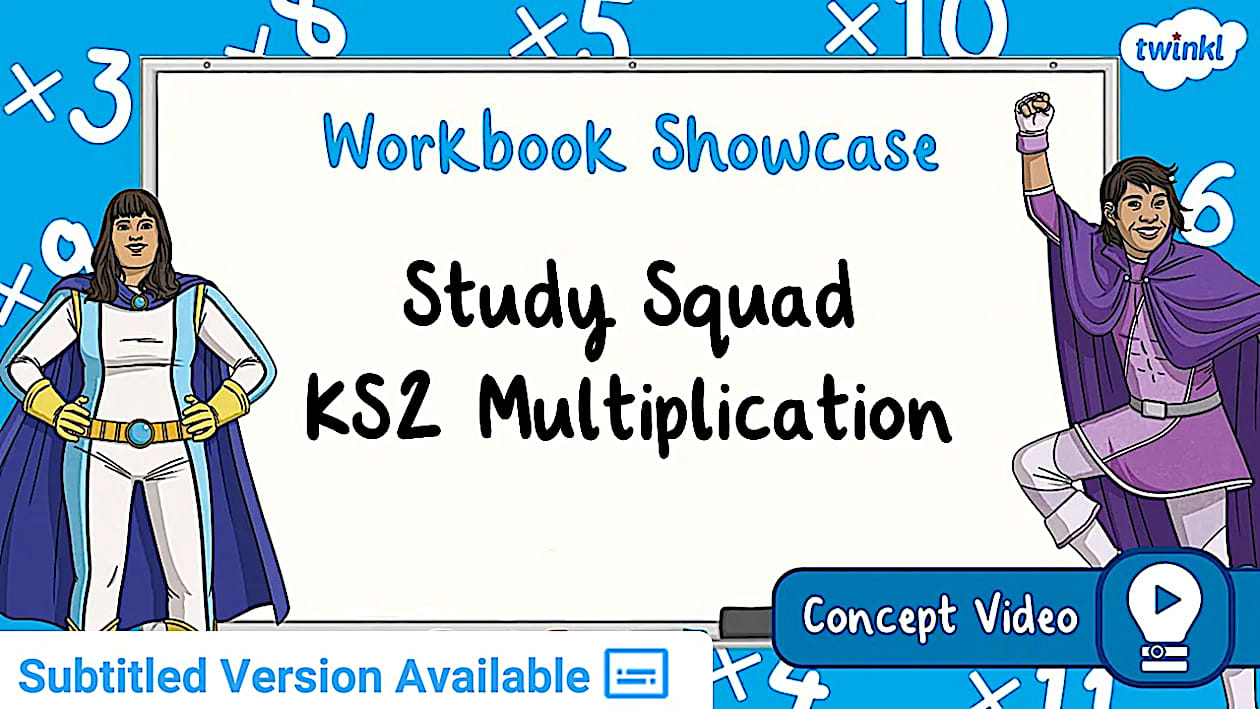 👉 What Is the Twinkl Study Squad KS2 Multiplication Workbook? | Product