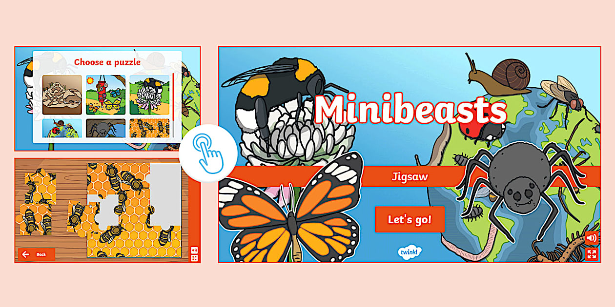 Minibeasts Interactive Jigsaw (ティーチャーメイド)