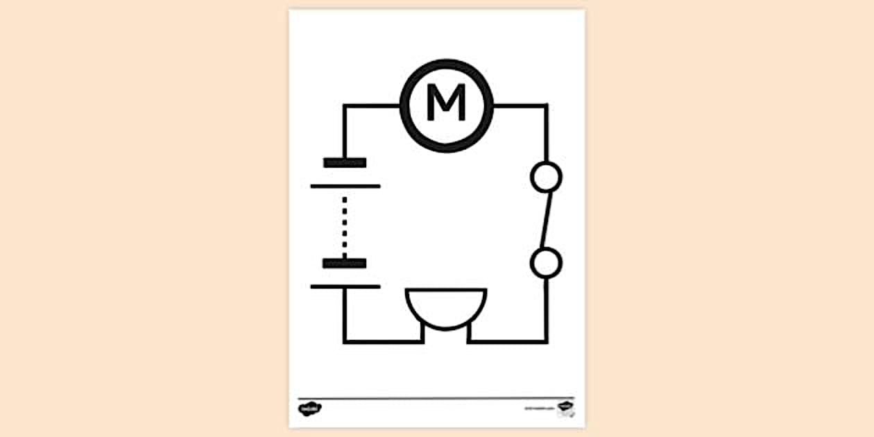 Scientific Circuit Colouring | Colouring Sheets - Twinkl