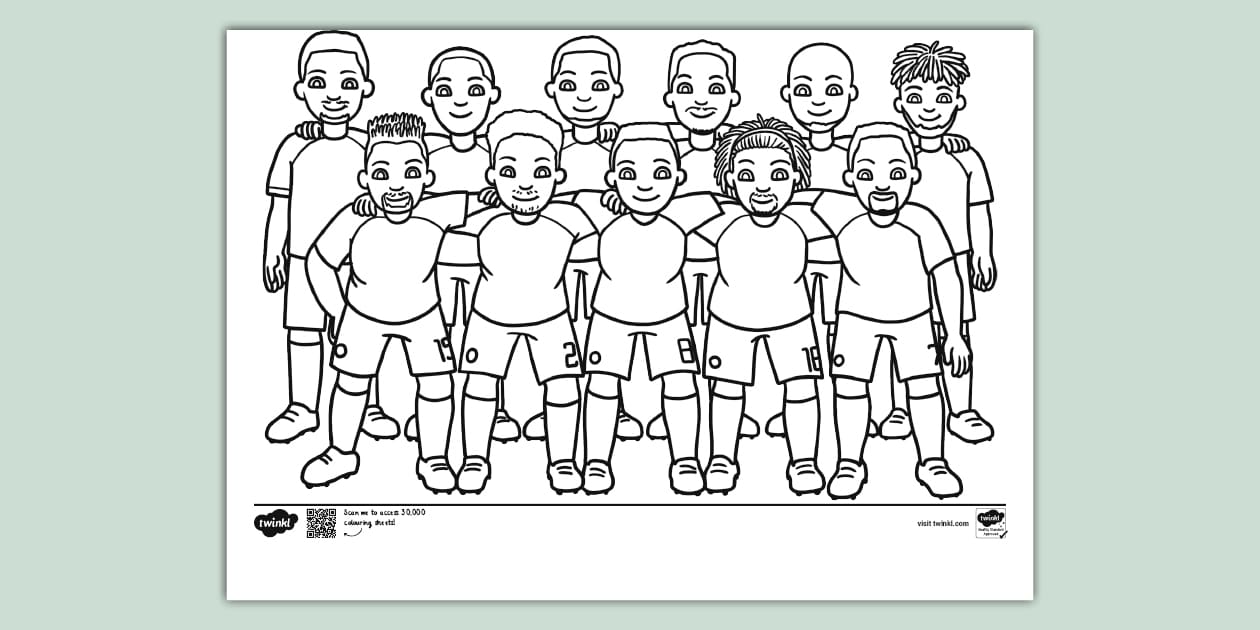 Football Colouring Sheets | Colouring Sheets | Twinkl