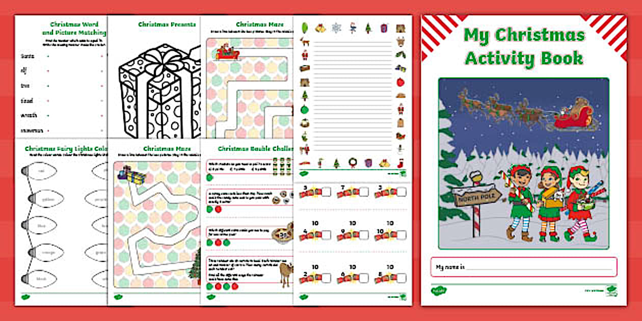 KS1 Christmas Activity Booklet | Bumper Activity Book