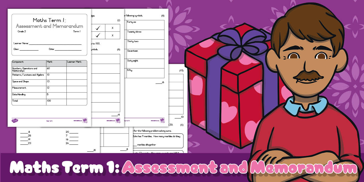 Grade 2 Maths Term 1 Maths Assessment (CAPS Aligned)