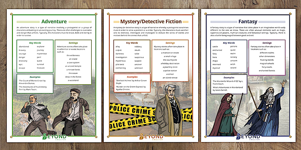Literary Genres - Poster Set (ティーチャーメイド)