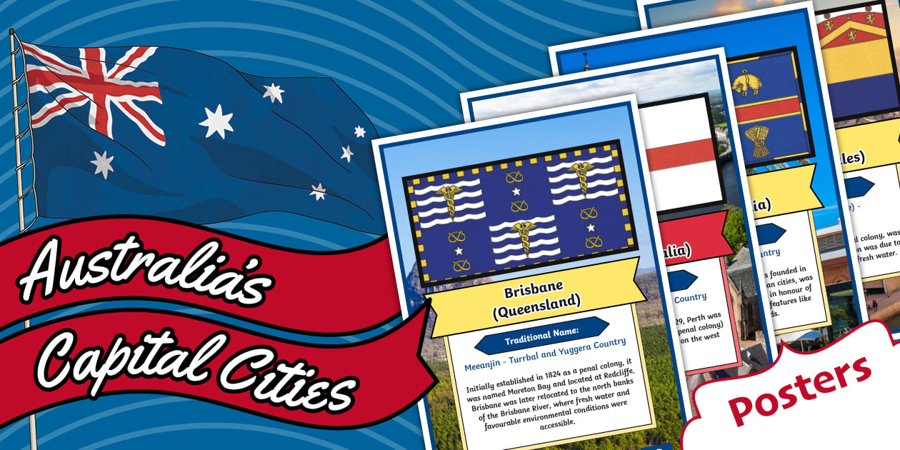 Australia's Capital Cities Poster Years 3-6