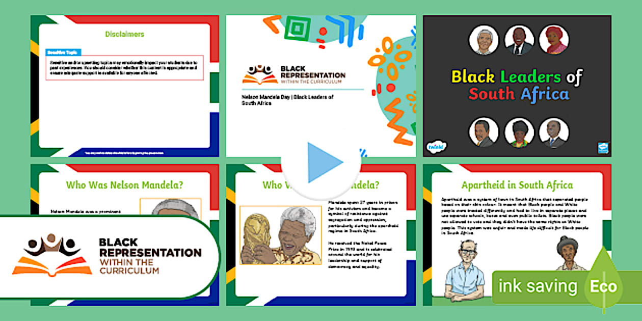Mandela Day - KS2 Black Leaders of South Africa Presentation