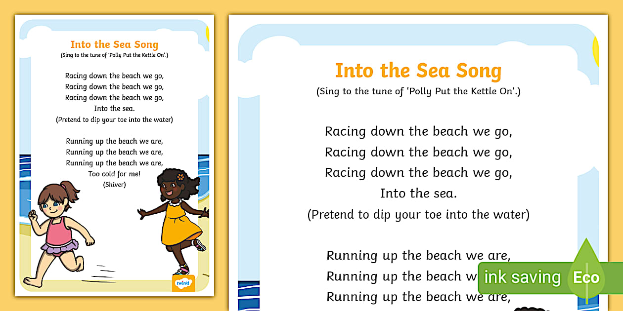 Into The Sea Song (teacher made) - Twinkl