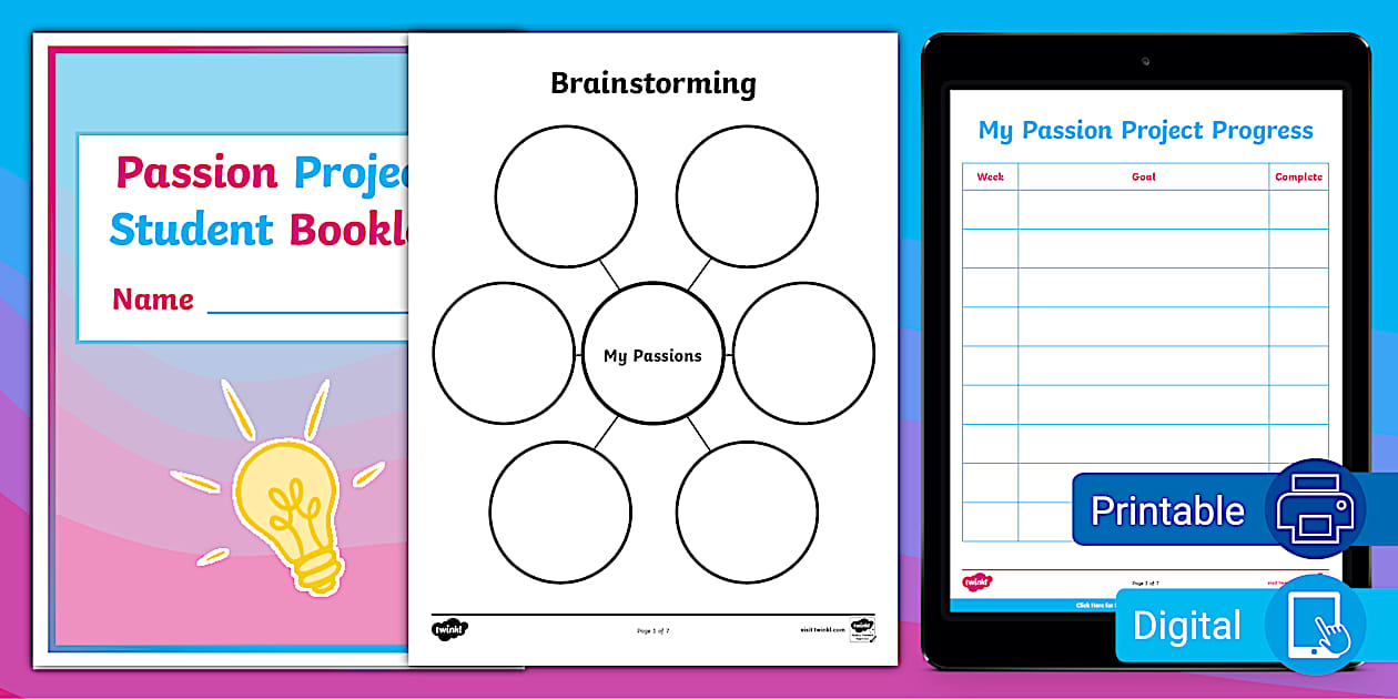 Passion Project Planning Booklet | Digital & Print | Twinkl