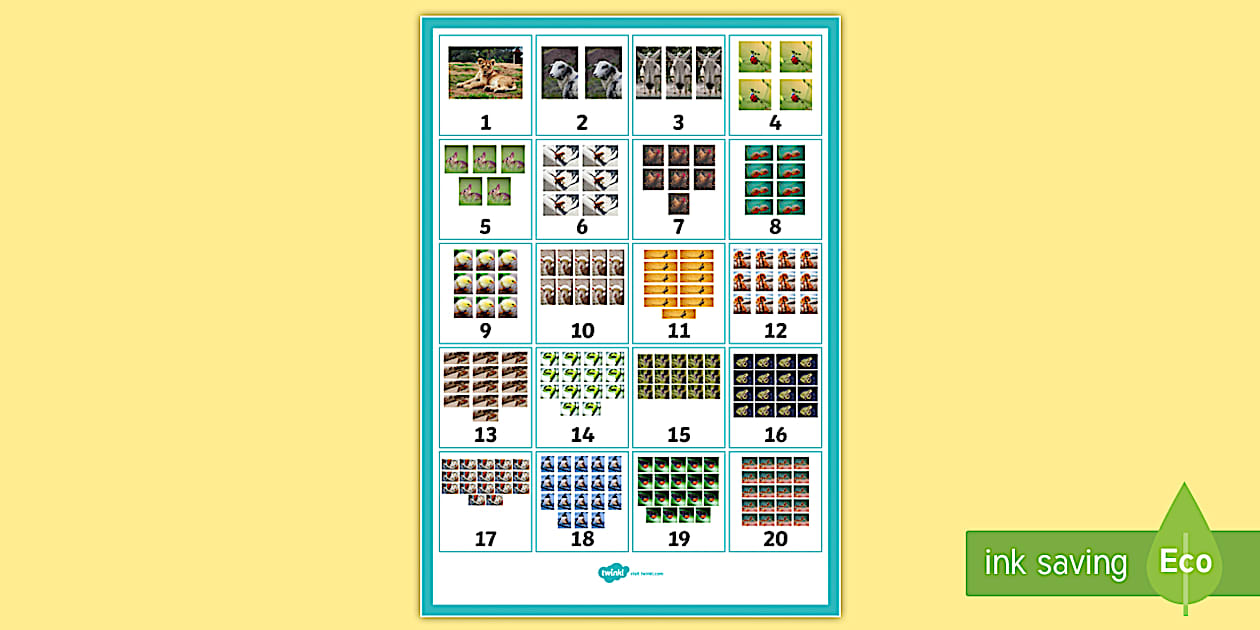 Numbers Large Display Poster (teacher made) - Twinkl