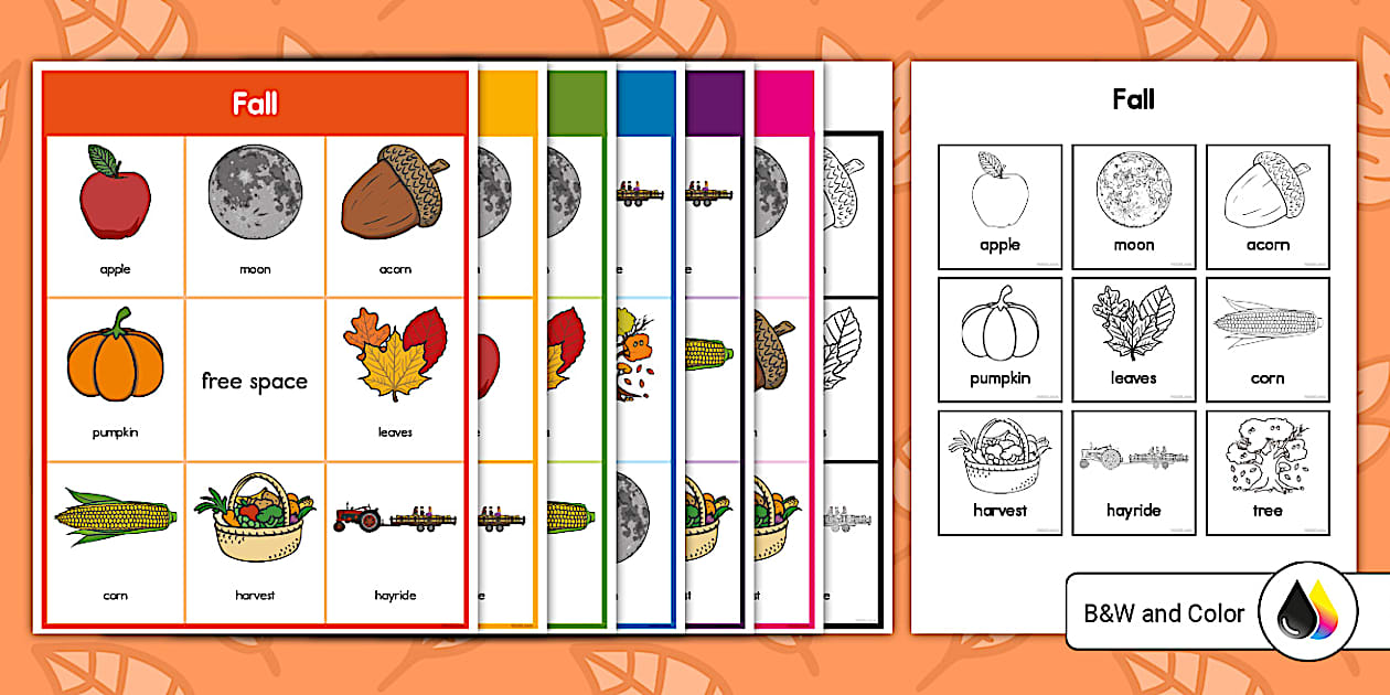 Fall Bingo Printables | 2nd Grade Resource | Twinkl USA
