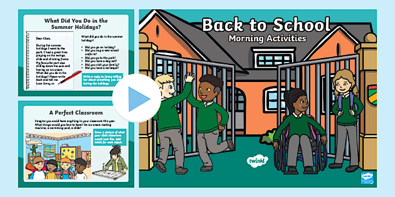 KS1 Morning Activities PowerPoint - Classroom Wellbeing